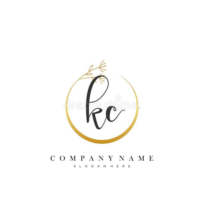 Initial Letter Handwriting Logo Hand Drawn Template Vector. Stock ...