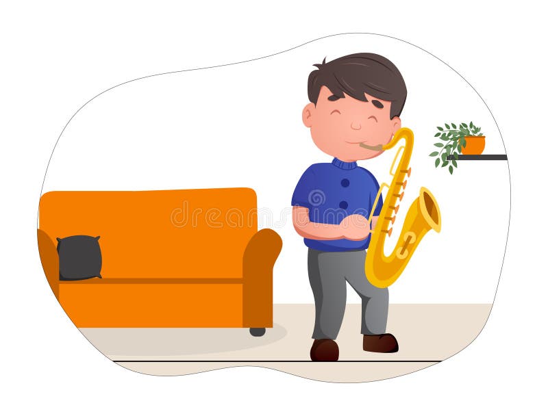 Vector Cartoon Illustration of Boy Stock Vector - Illustration of ...