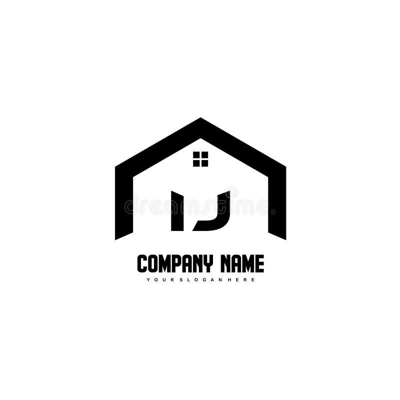 Initial Letters Construction Logo Design Vector Stock Vector ...