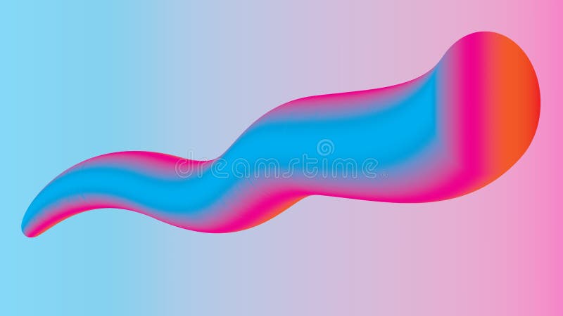 Abstract 3d Wave Design. Blend Illustration Stock Vector - Illustration ...