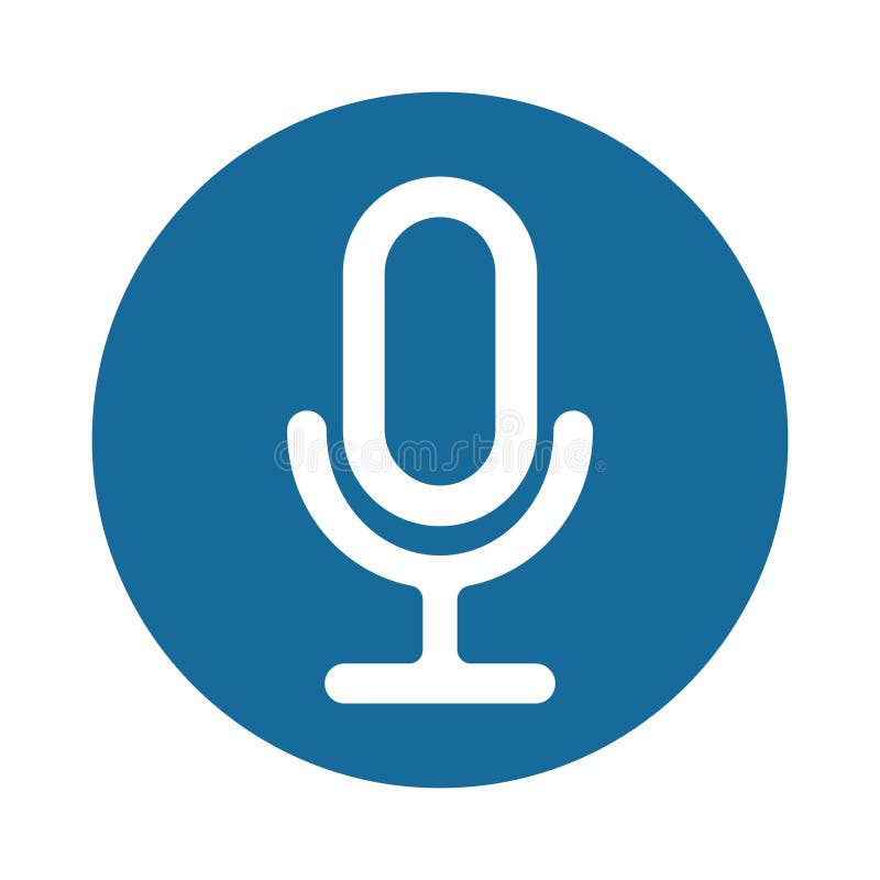 Microphone Icon Vector. Voice Icon Symbol Illustration. Microphone for ...