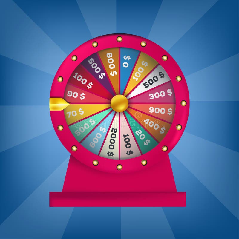 Colorful wheel of fortune stock illustration. Illustration of bright ...