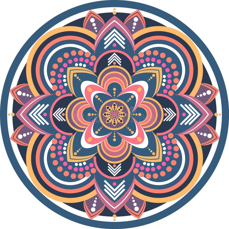 Sunset Mandala Background Stock Illustrations – 531 Sunset Mandala ...