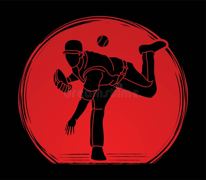 Softball Player Shadow Stock Illustrations – 321 Softball Player Shadow ...