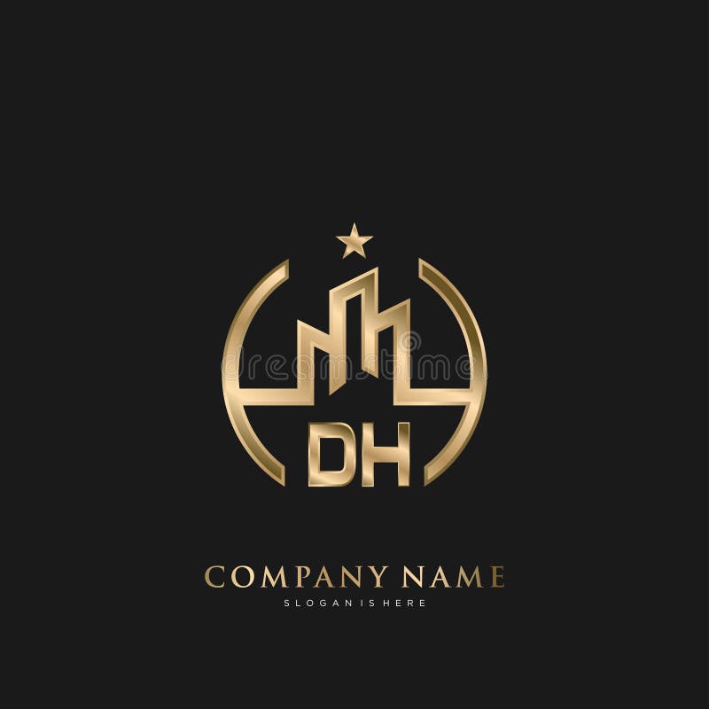 Letter Dh Logo Stock Illustrations – 1,658 Letter Dh Logo Stock ...