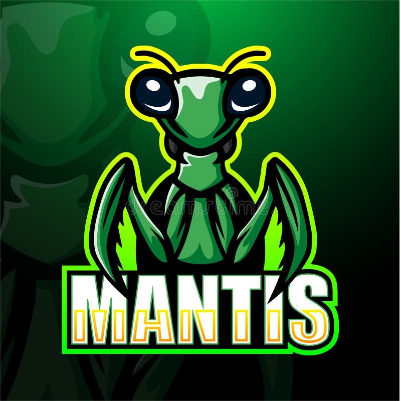 Praying mantis. Logo stock vector. Illustration of logo - 112210204
