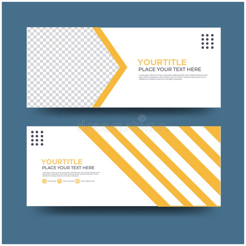 Simple Banner Template, Super Easy Editable. Stock Vector ...