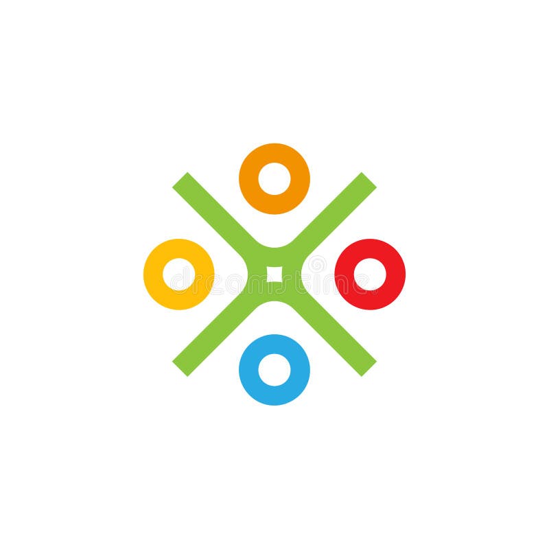 Letter X Technology Logo. Vector Tech Letter X Icon. Colorful Icon ...