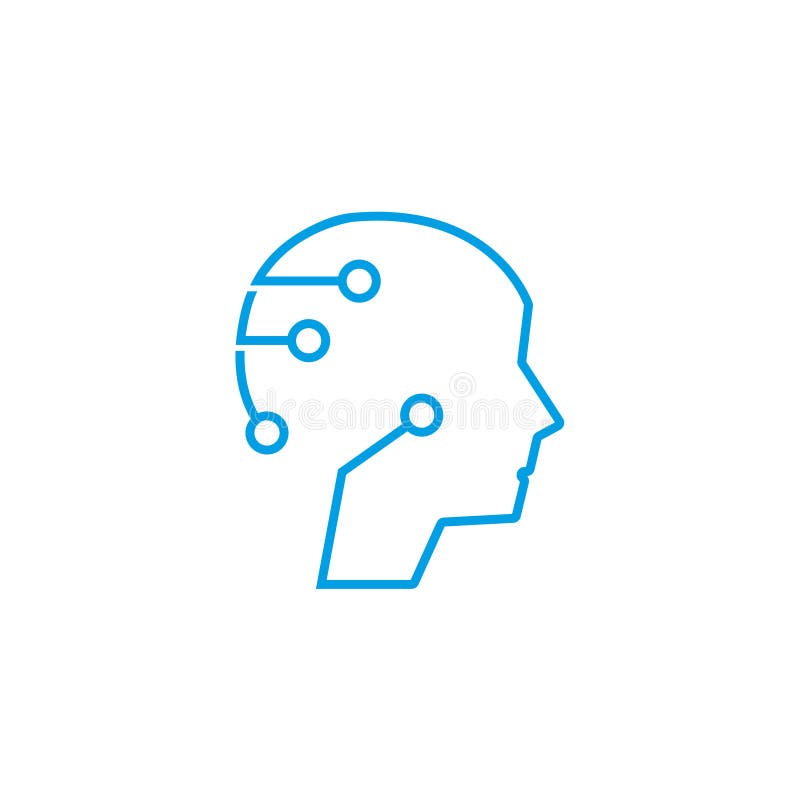 Human Brain Mind Head with Artificial Intelligence Robot Head. Brain ...