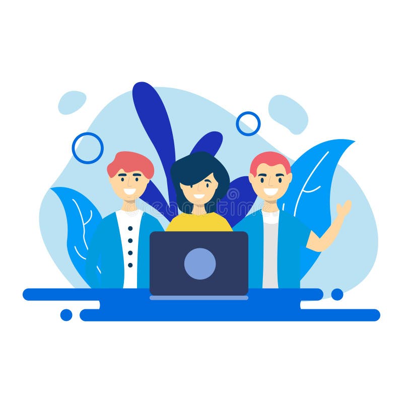 Teamwork Illustration Design, Easy Editable Can Be Used for Many ...