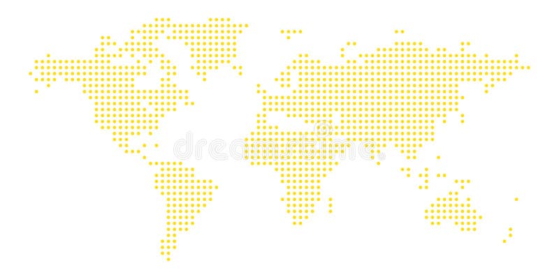 World Map Graphic Dots Yellow Stock Illustrations – 184 World Map ...
