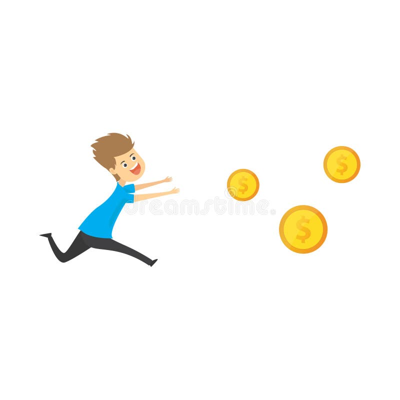 Business Man Chasing Money Bag Stock Illustrations – 80 Business Man ...