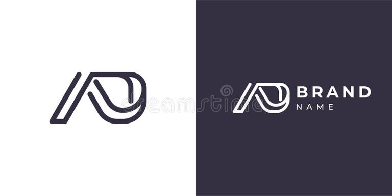 A and D Monogram Logo Design,simple Minimal Modern Style Logomark,brand ...