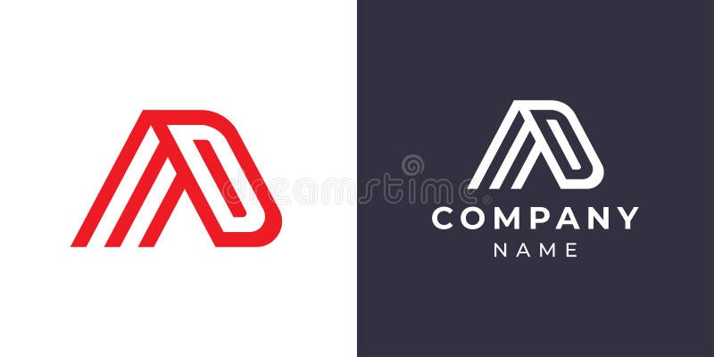 A and D Monogram Logo Design,simple Minimal Modern Style Logomark,brand ...