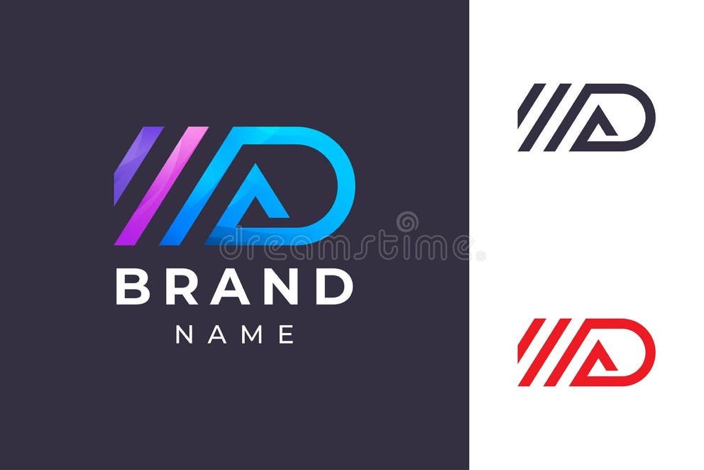 A and D Monogram Logo Design,simple Minimal Modern Style Logomark,brand ...