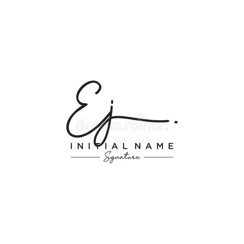 Ej Signature Stock Illustrations – 242 Ej Signature Stock Illustrations ...