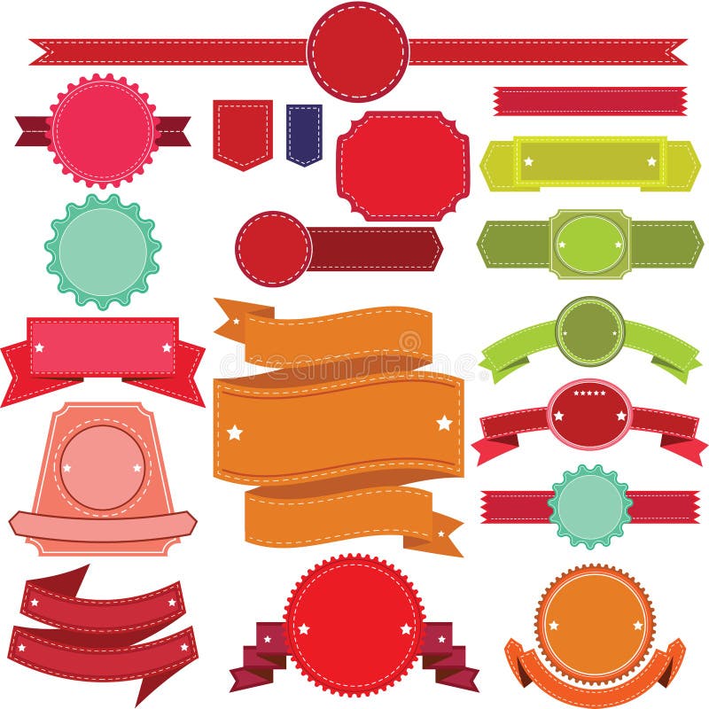 Ribbons Blank Price Business Tgs Stock Vector - Illustration of banners ...