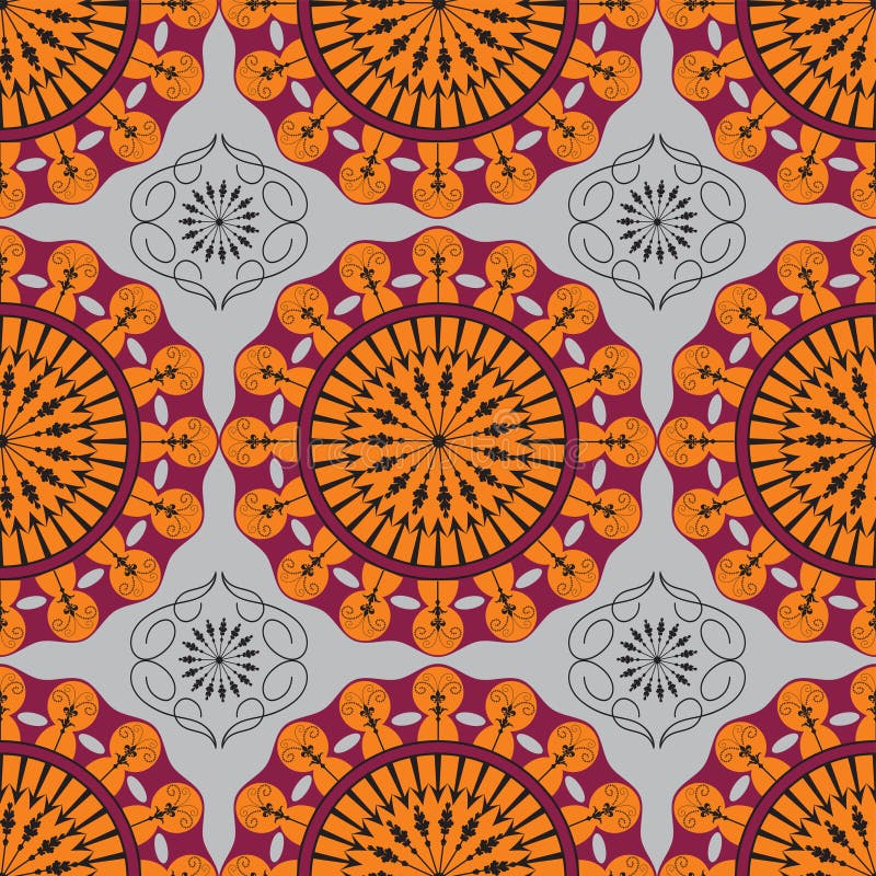 Classical Design with Ancient Ionic Order Columns. Vector Seamless ...