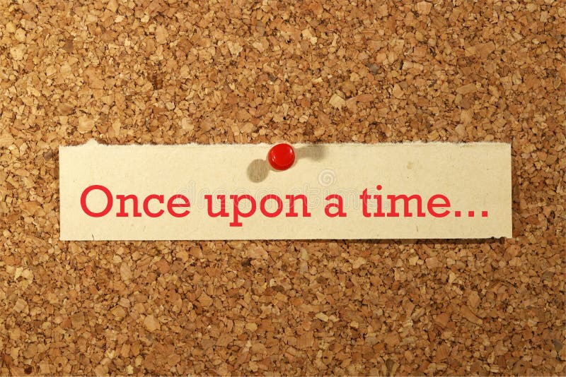 Once upon time on paper stock image. Image of english - 177630017
