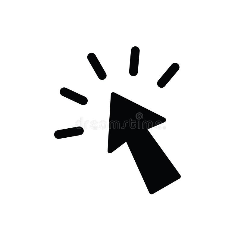 Pointer and cursor symbol stock vector. Illustration of black - 177664409