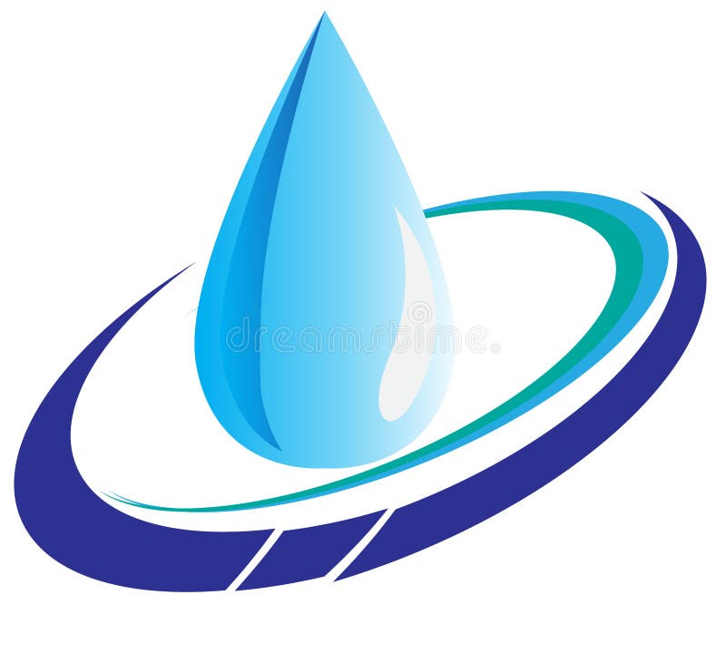 Print Water Ripples Logo Blu Stock Vector - Illustration of drop, color ...
