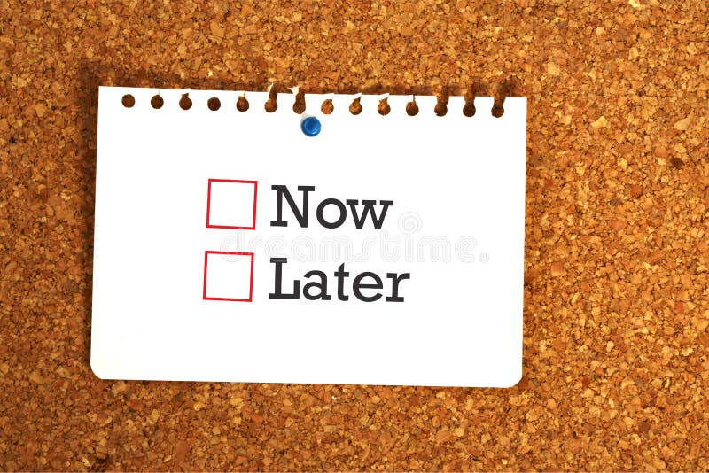 Now later on paper stock image. Image of hand, form - 177690149