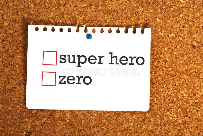 Super hero zero on paper stock image. Image of brown - 177693593