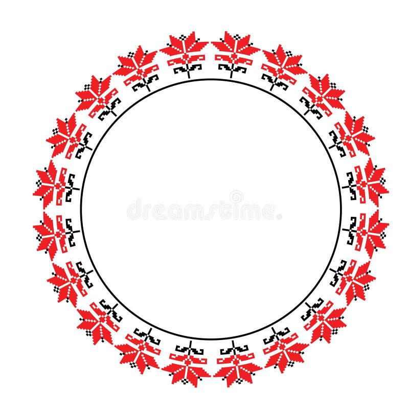 Traditional Round Frame for Text- Graphic Design Stock Vector ...