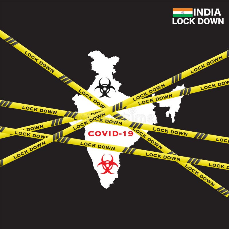 India National Lockdown Due To Coronavirus Crisis Covid-19 Disease ...