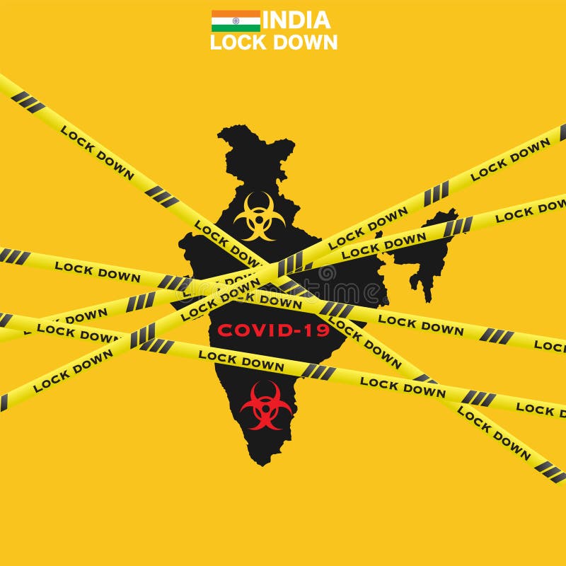 India National Lockdown Due To Coronavirus Crisis Covid-19 Disease ...