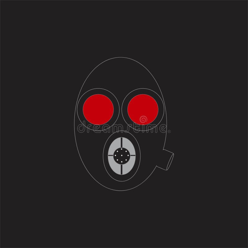 This is vector hazmat mask stock vector. Illustration of hazmat - 177780825