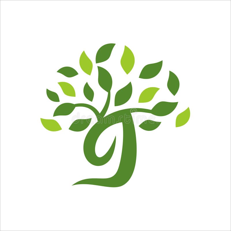 Letter G Tree Leaf Logo with Green Trees that Grow Rapidly for All Your ...