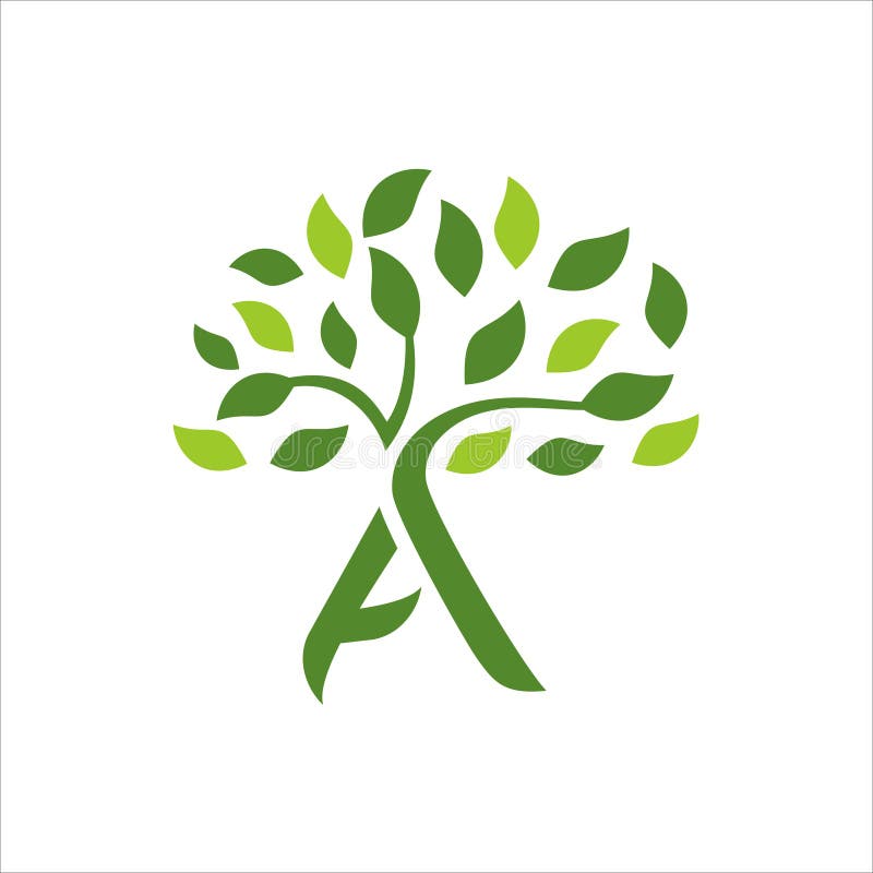 Letter a Tree Leaf Logo with Green Trees that Grow Rapidly for All Your ...