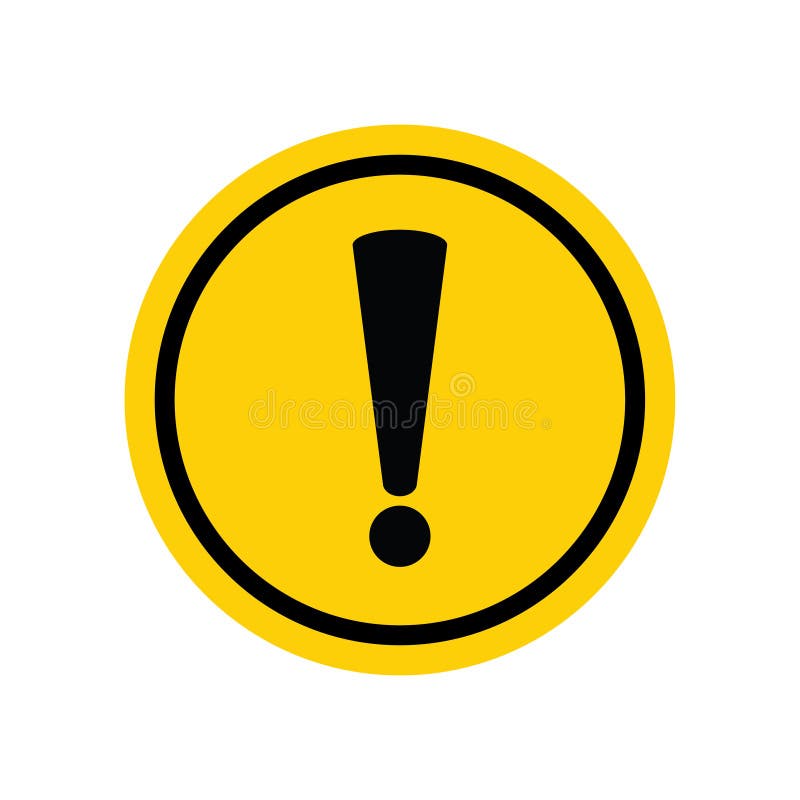 The Sign of Danger and Beware Stock Vector - Illustration of white ...