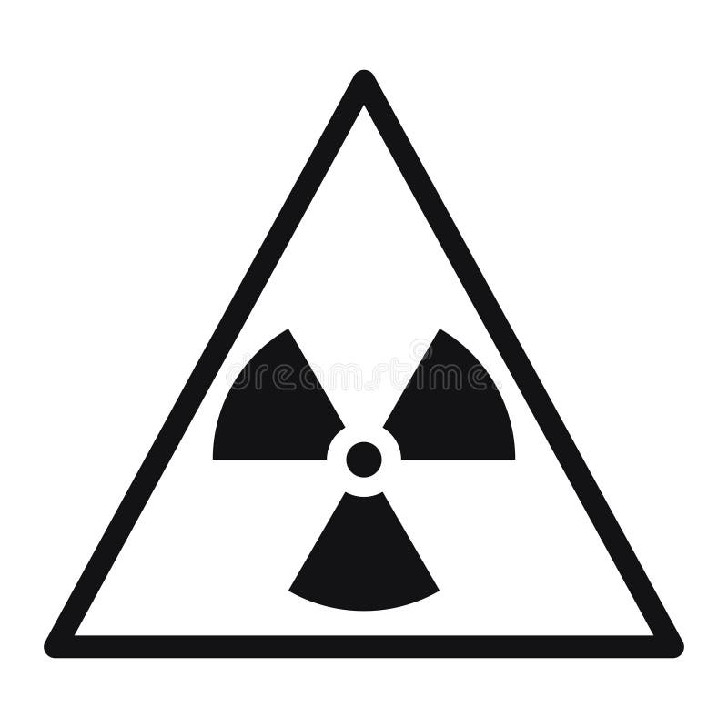 Radioactive Sign for Warning Stock Vector - Illustration of radioactive ...