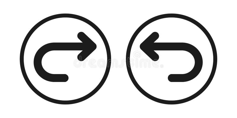Undo and redo icon stock vector. Illustration of arrow - 170565764