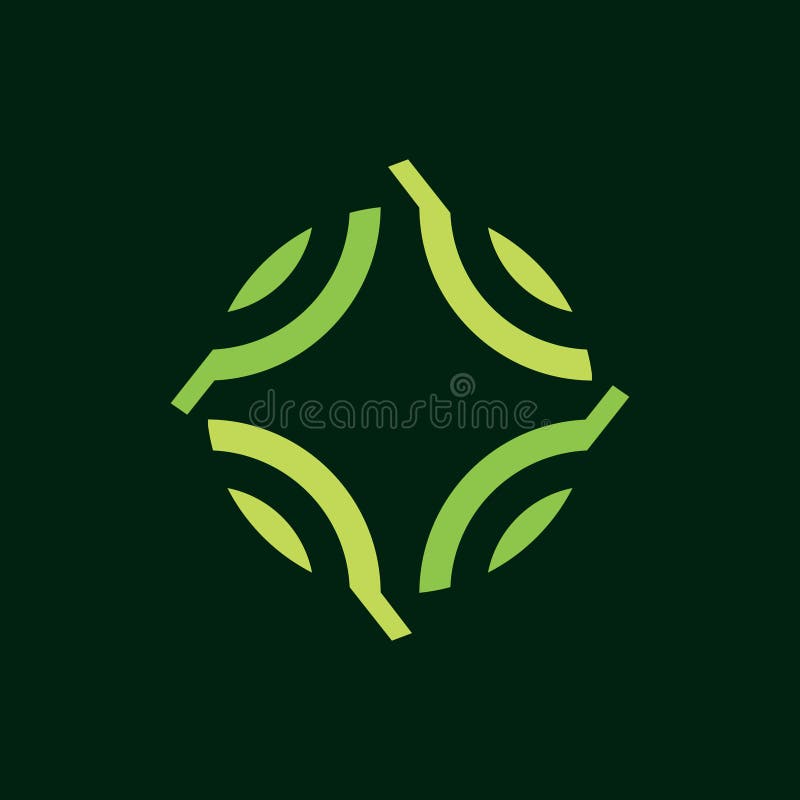 Green Leaf Nature Logo with a Modern Look are Very Easily Placed in ...