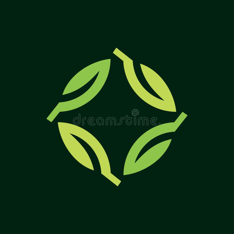 Green Leaf Nature Logo With A Modern Look Are Very Easily Placed In ...