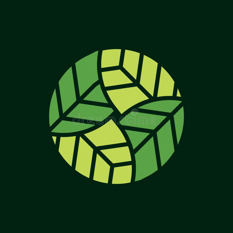 Green Leaf Nature Logo with a Modern Look are Very Easily Placed in ...
