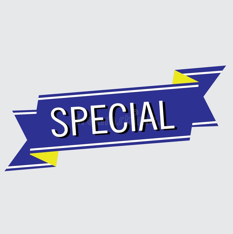 Special Red Banner Text Icon Stock Vector - Illustration of flat ...