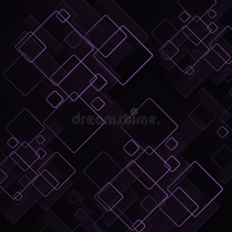 Abstract Futuristic Glowing Squares Background, Abstract Art Design ...
