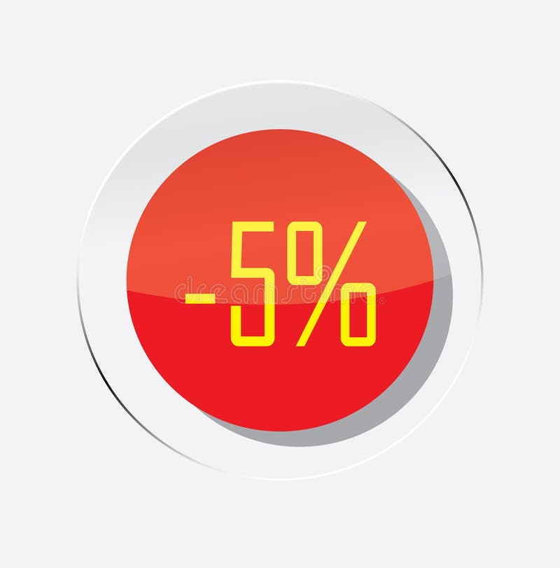 Promotional Icon Up To 35 Discount Stock Illustration - Illustration of ...