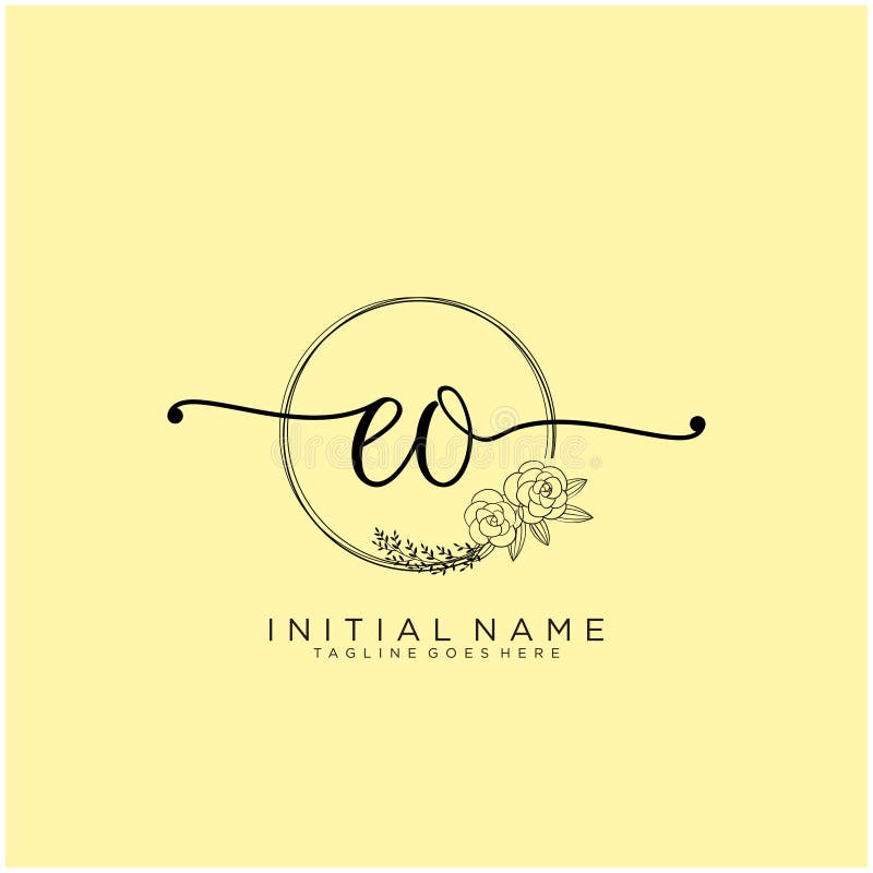 EO Letter Initial Beauty Monogram and Elegant Stock Vector ...