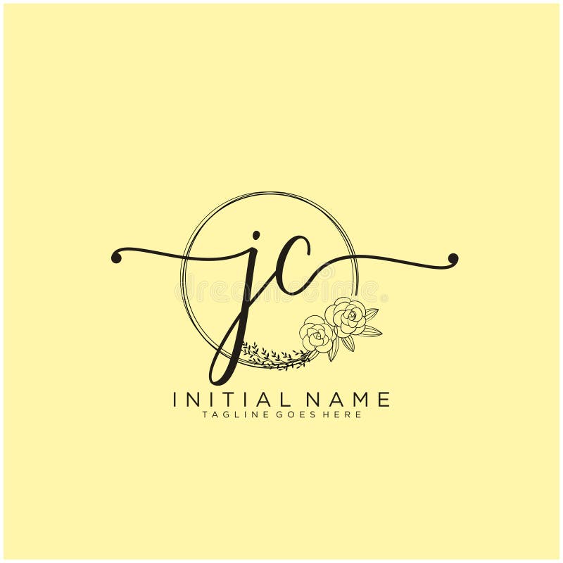 Jc Initial Symbol Signature Vector Design Stock Illustrations – 170 Jc ...