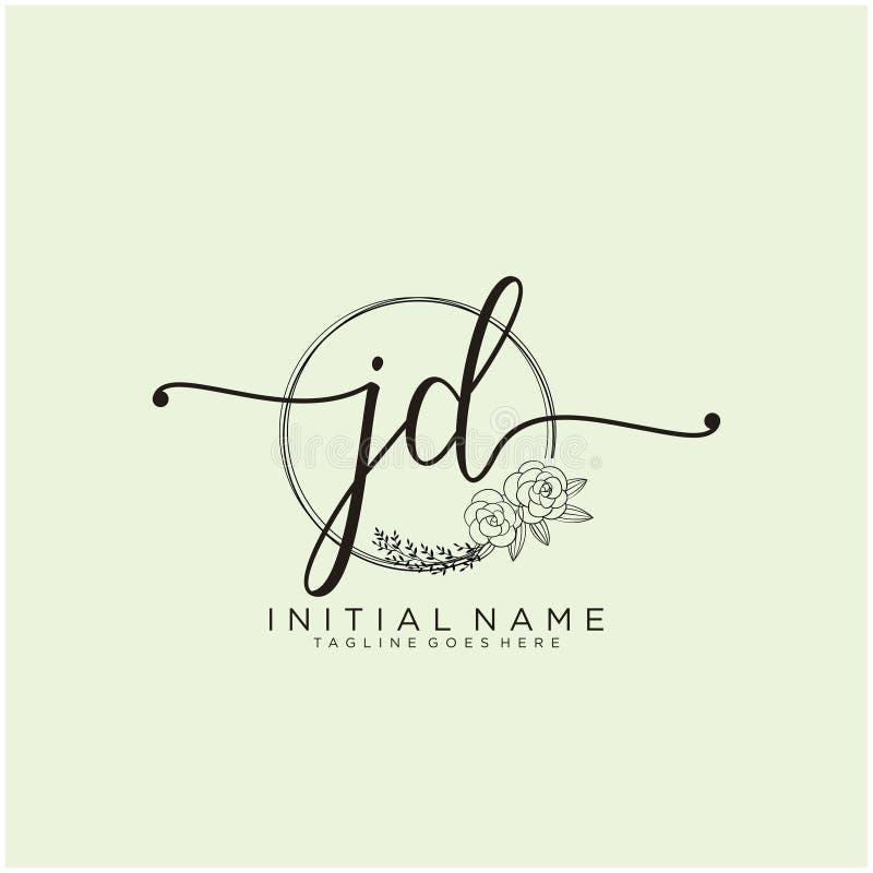 JD Letter Initial Beauty Monogram and Elegant Stock Vector ...