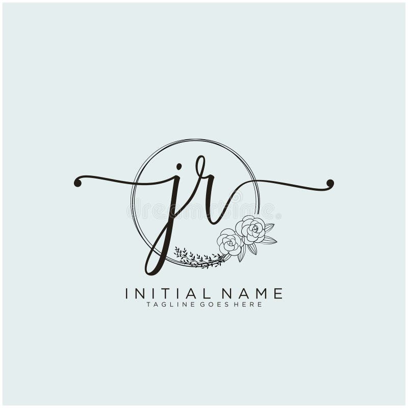 JR Letter Initial Beauty Monogram and Elegant Stock Vector ...