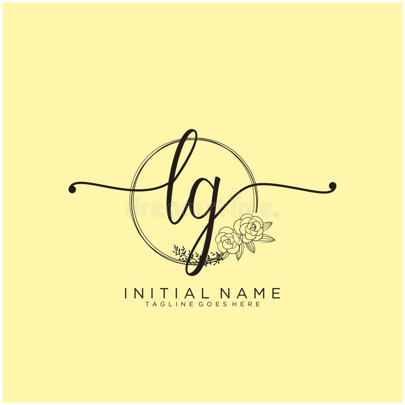 LG Letter Initial Beauty Monogram and Elegant Stock Vector ...