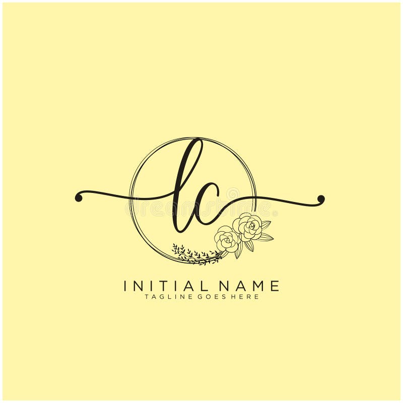 LC Letter Initial Beauty Monogram and Elegant Stock Vector ...