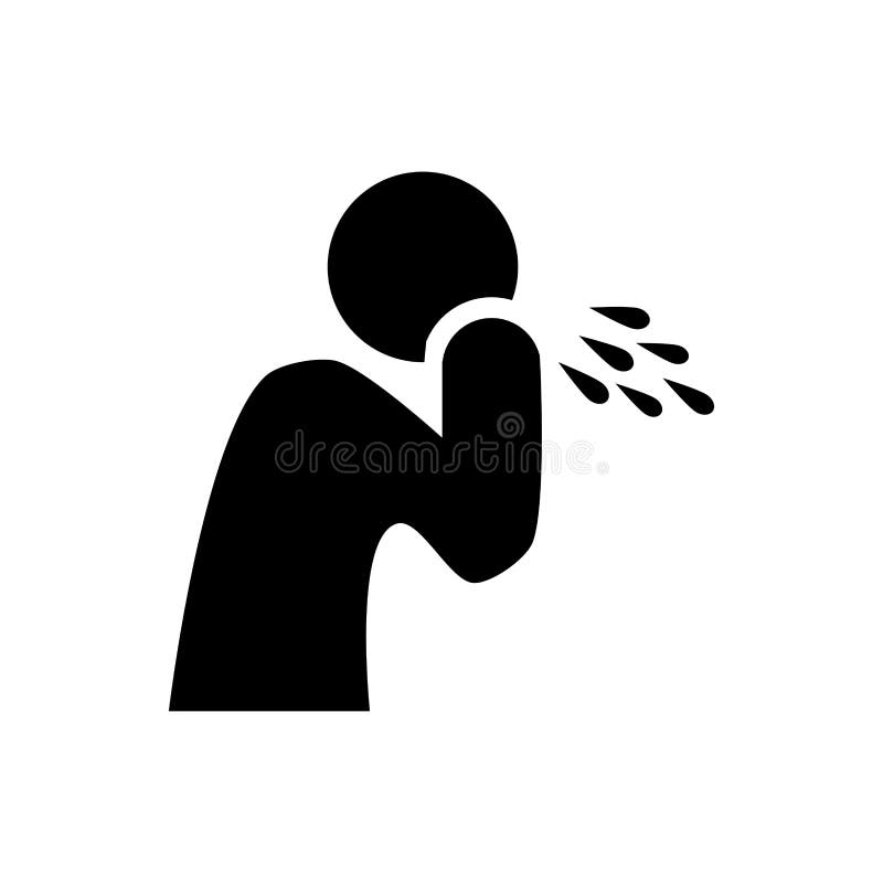 Cough Icon Vector Design Trendy Stock Vector - Illustration of ache ...