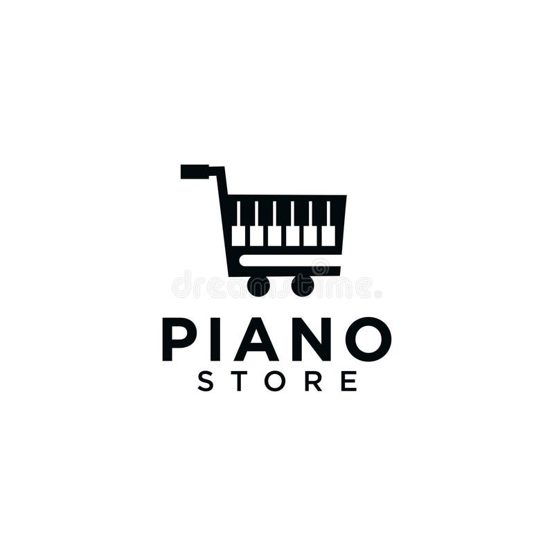 Sound Studio Logo Design Template . Piano Store Logo Icon. Music Store ...
